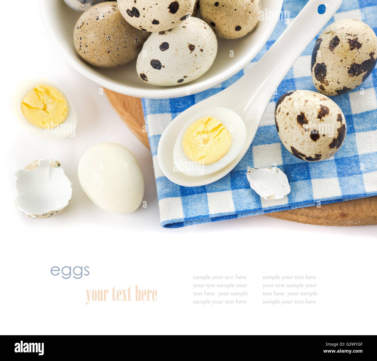 Raw cooked eggs hi-res stock photography and images - Alamy