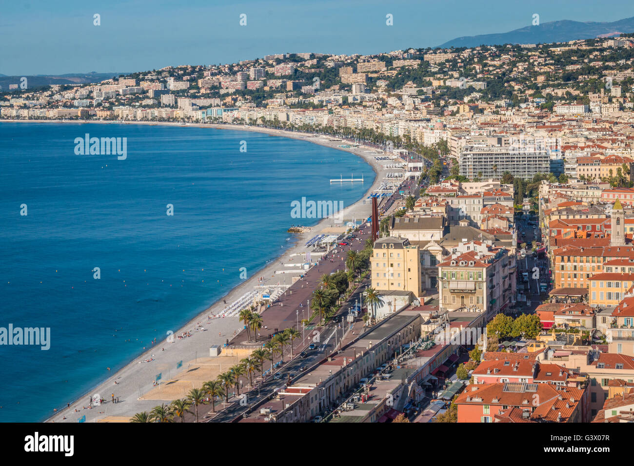 Panoramic view of Nice France Stock Photo - Alamy