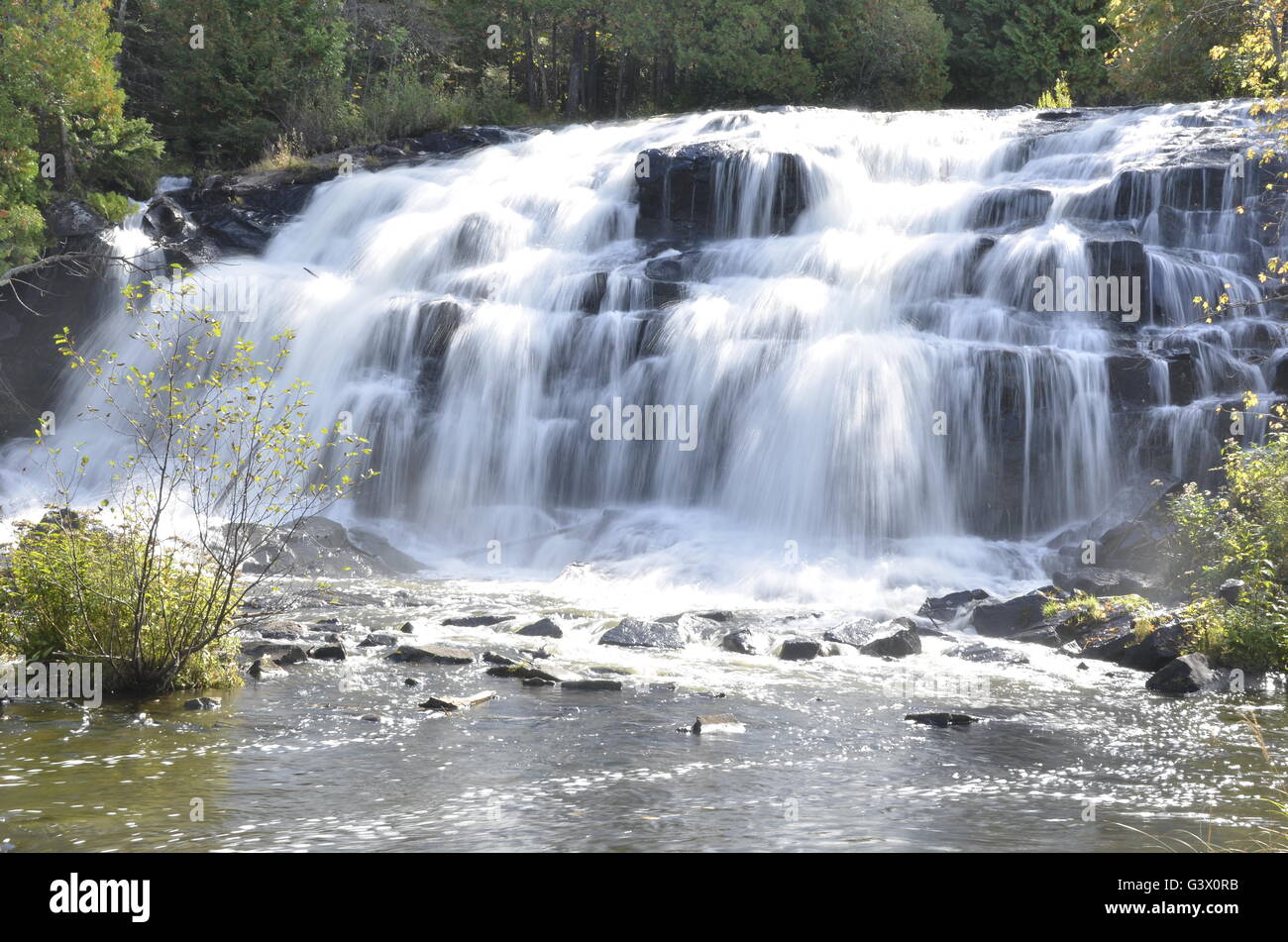 Bond Falls in Paulding, Michigan Stock Photo - Alamy