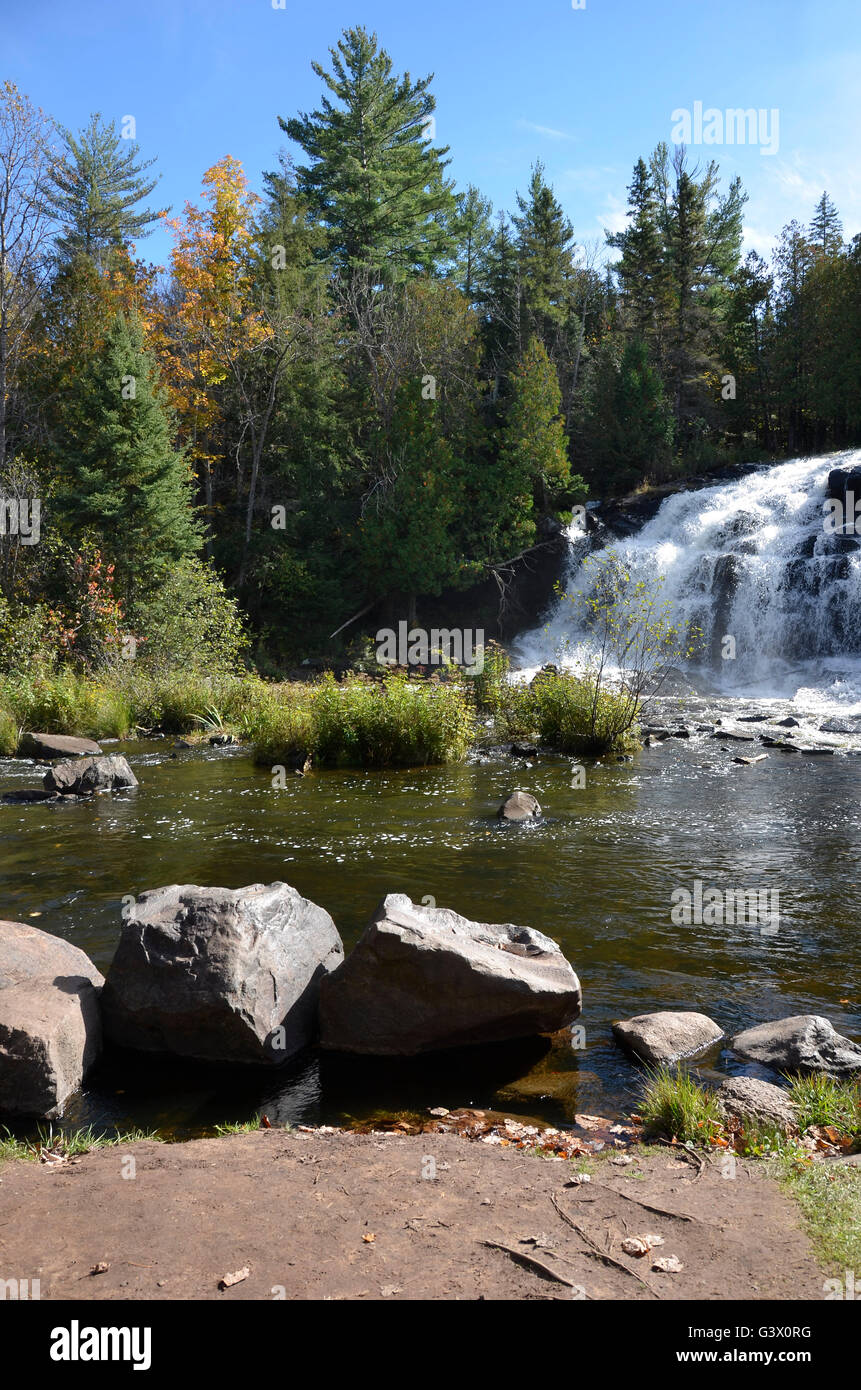Bond Falls in Paulding, Michigan Stock Photo - Alamy
