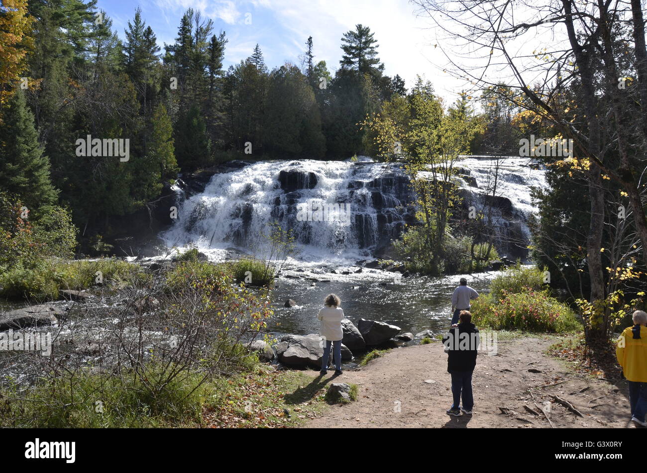 Bond Falls in Paulding, Michigan Stock Photo - Alamy