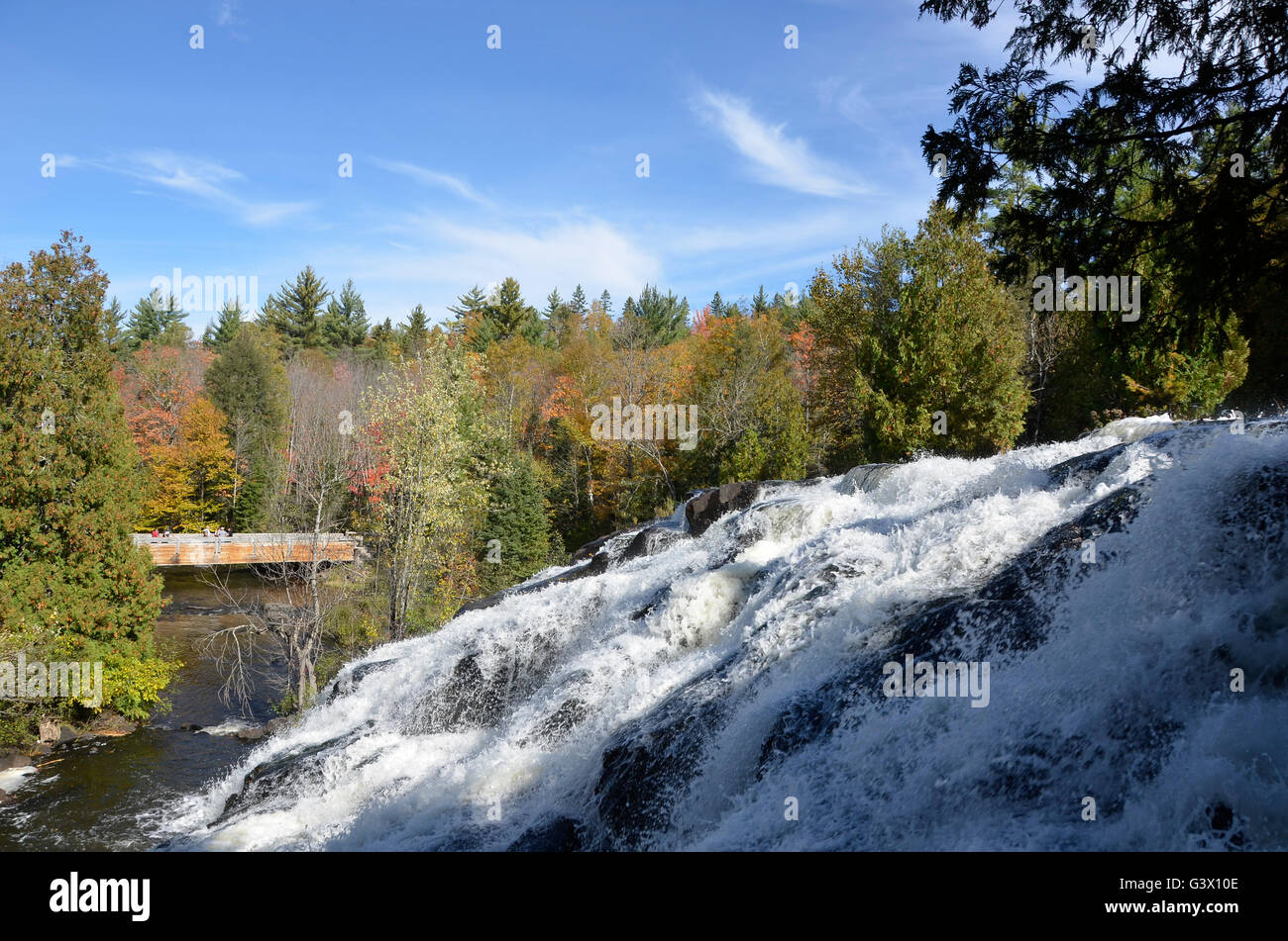 Bond Falls in Paulding, Michigan Stock Photo - Alamy