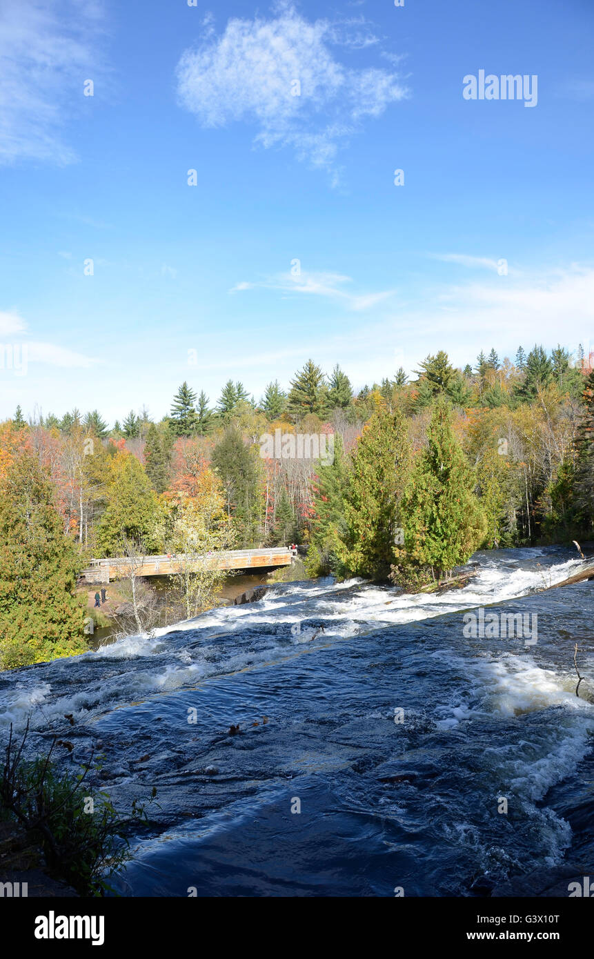 Bond Falls in Paulding, Michigan Stock Photo - Alamy