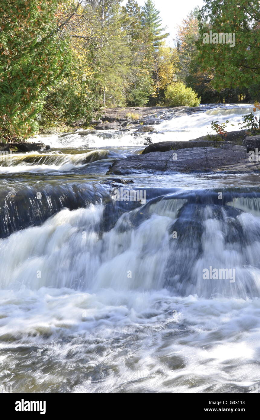 Bond Falls in Paulding, Michigan Stock Photo - Alamy