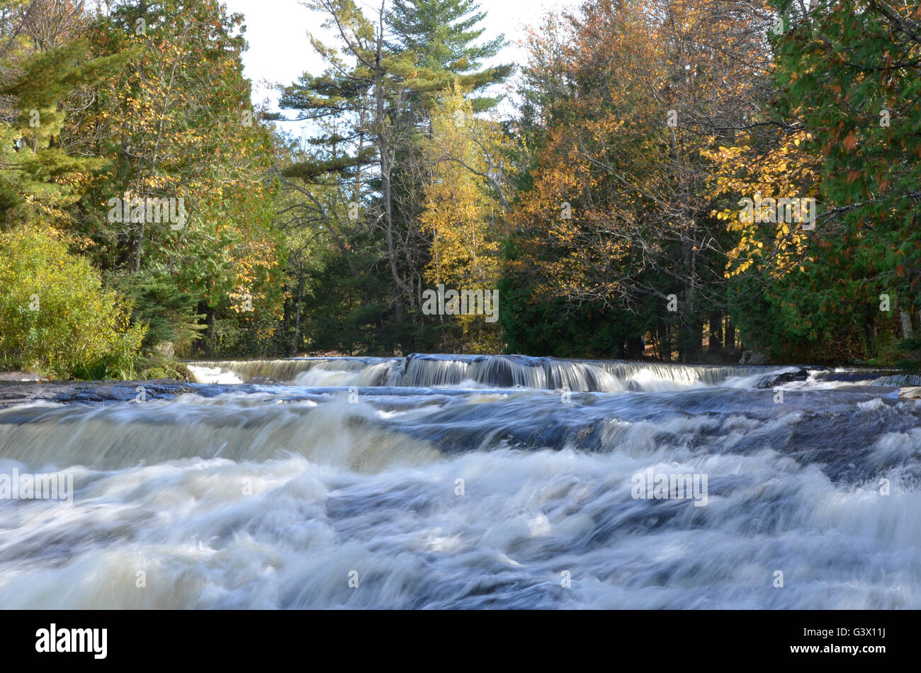 Bond Falls in Paulding, Michigan Stock Photo - Alamy