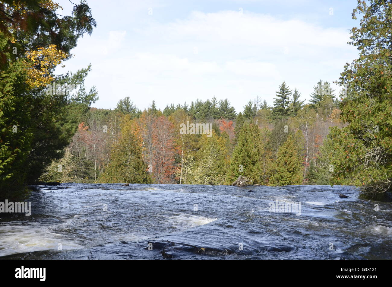 Bond Falls in Paulding, Michigan Stock Photo - Alamy