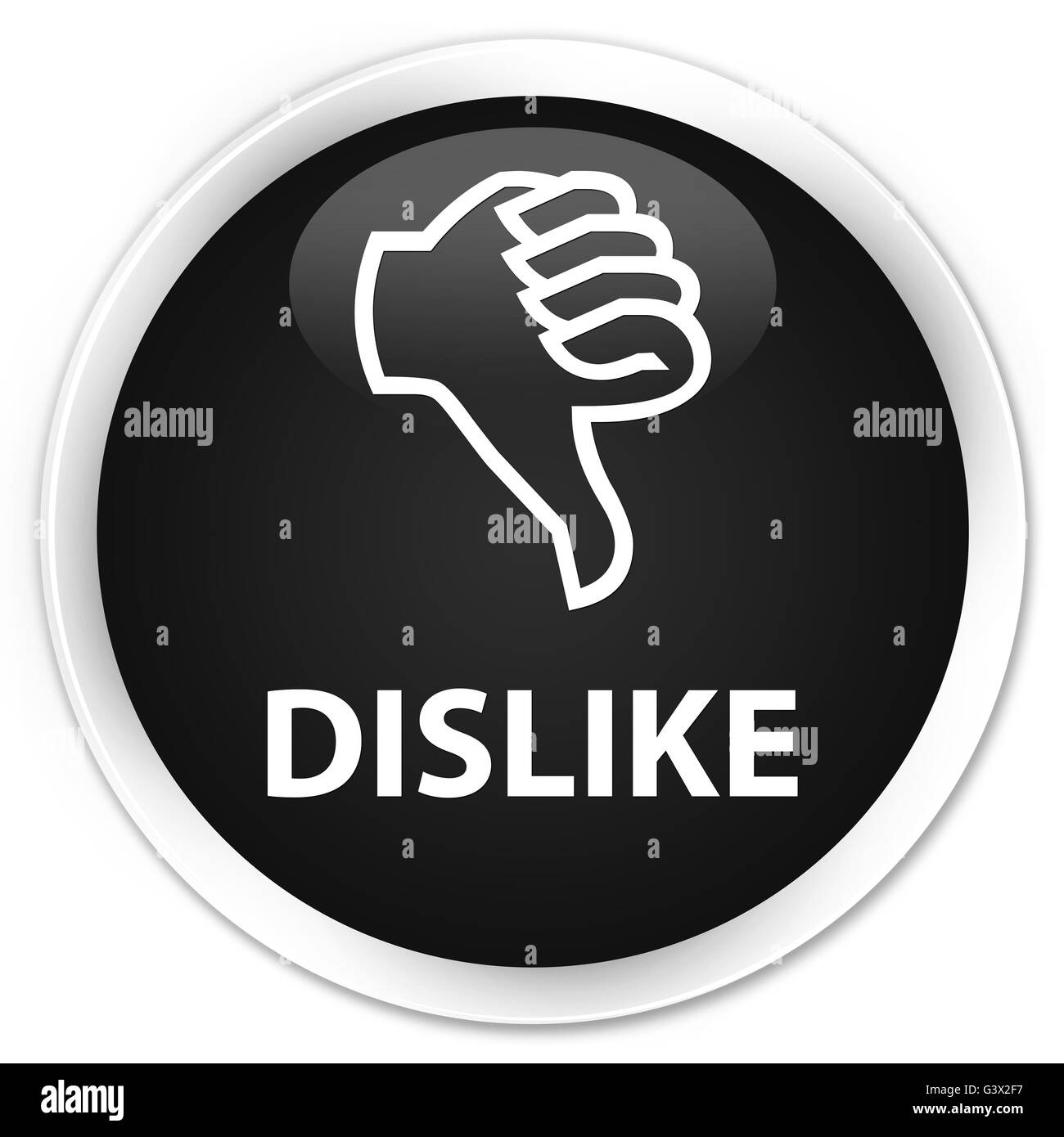Thumbs down button Black and White Stock Photos & Images - Alamy