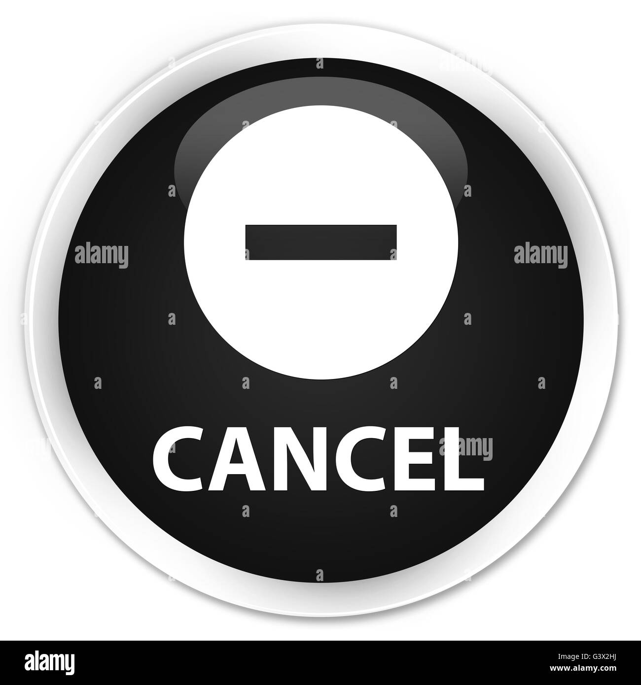 Cancel Button Black
