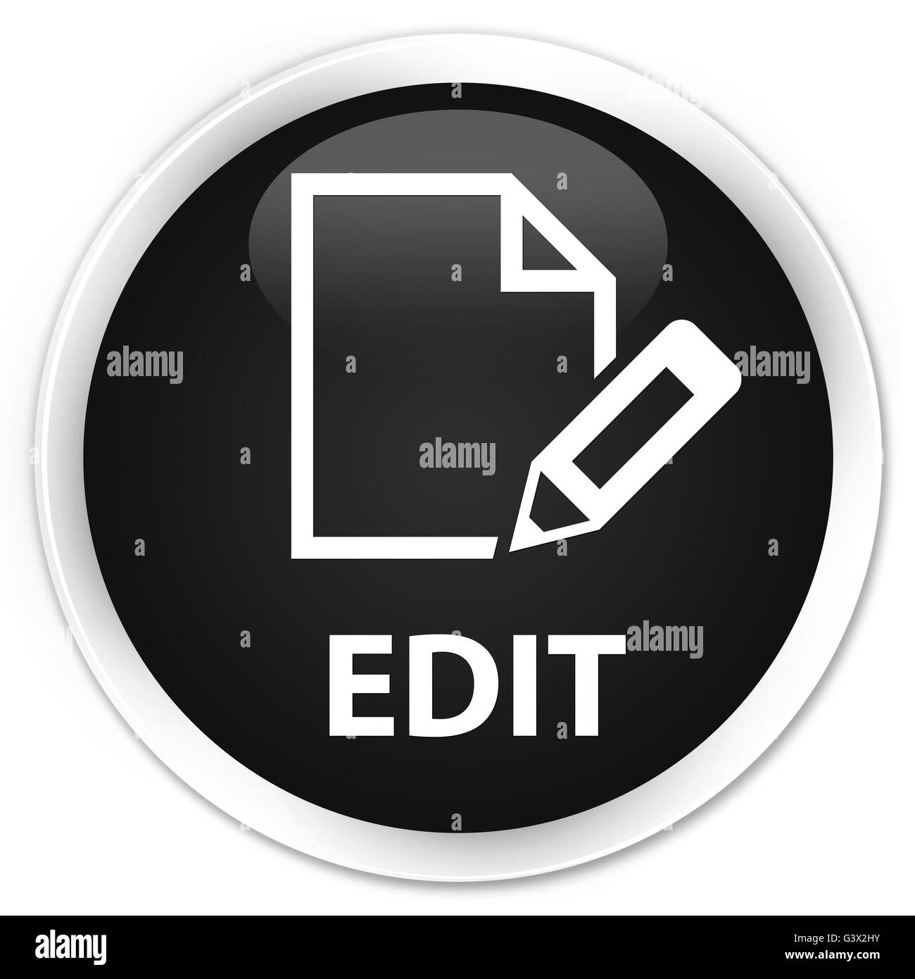 Edit button Black and White Stock Photos & Images - Alamy