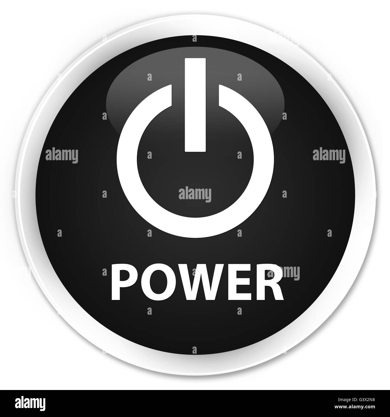 Power icon Black and White Stock Photos & Images - Alamy