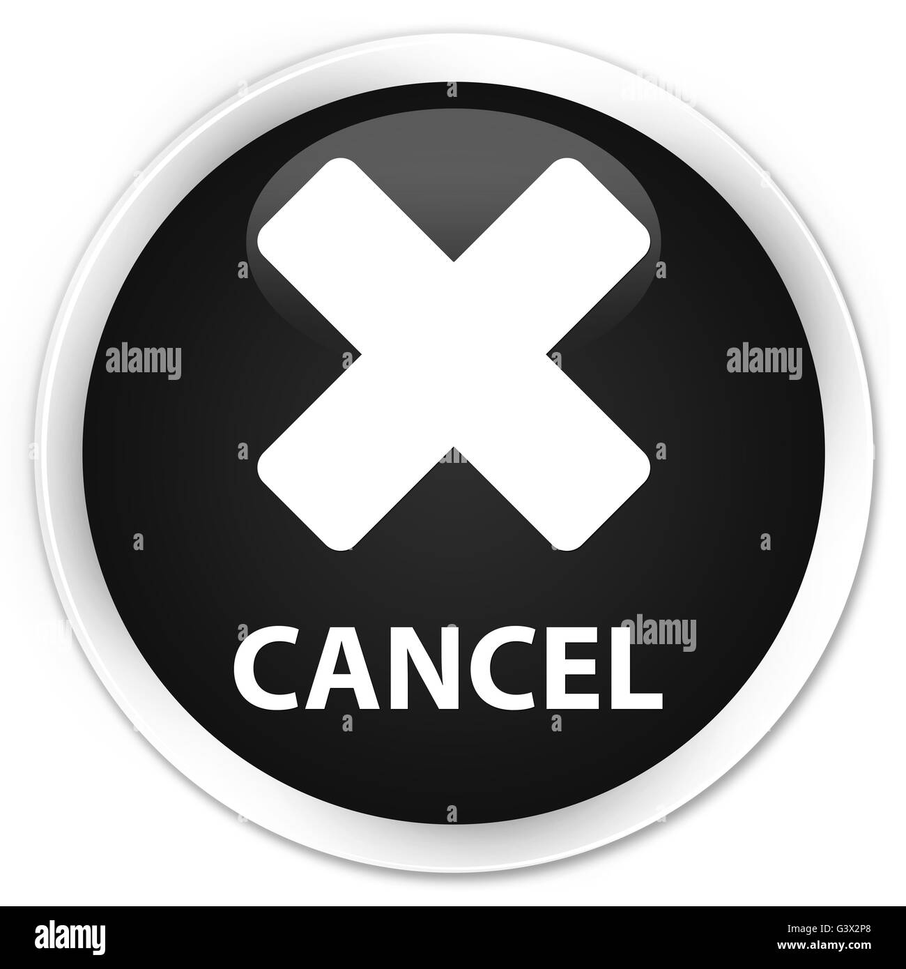 Cancel Button Black