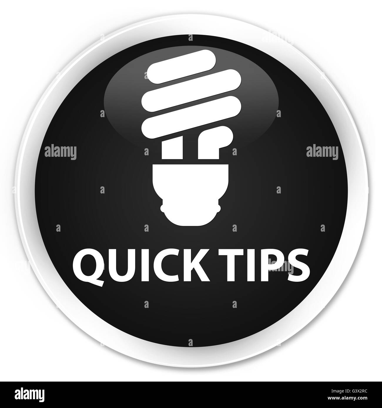 Quick tips icon Black and White Stock Photos & Images - Alamy