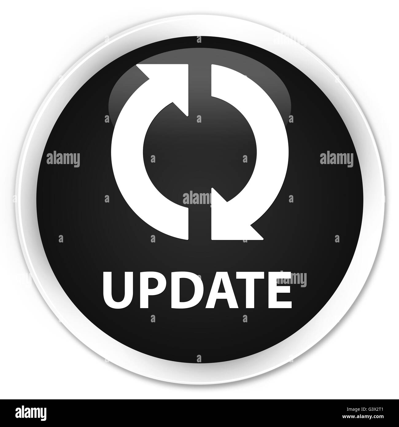 Update sign Black and White Stock Photos & Images - Alamy