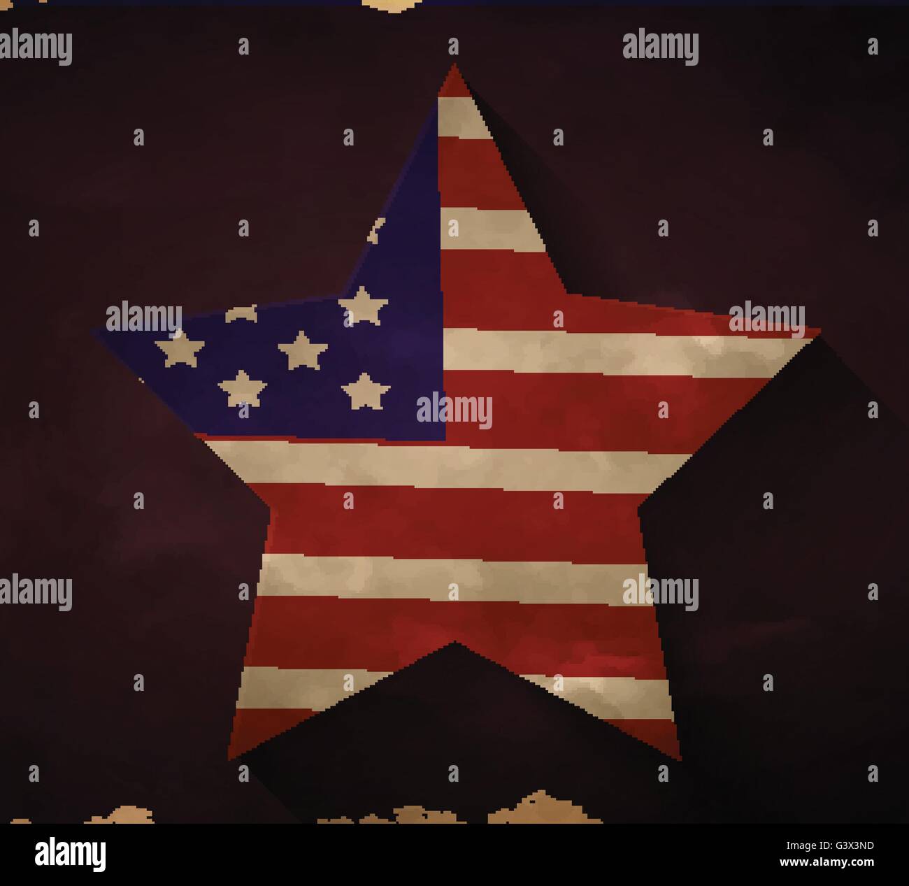 American flag in star shape Stock Vector Image & Art - Alamy