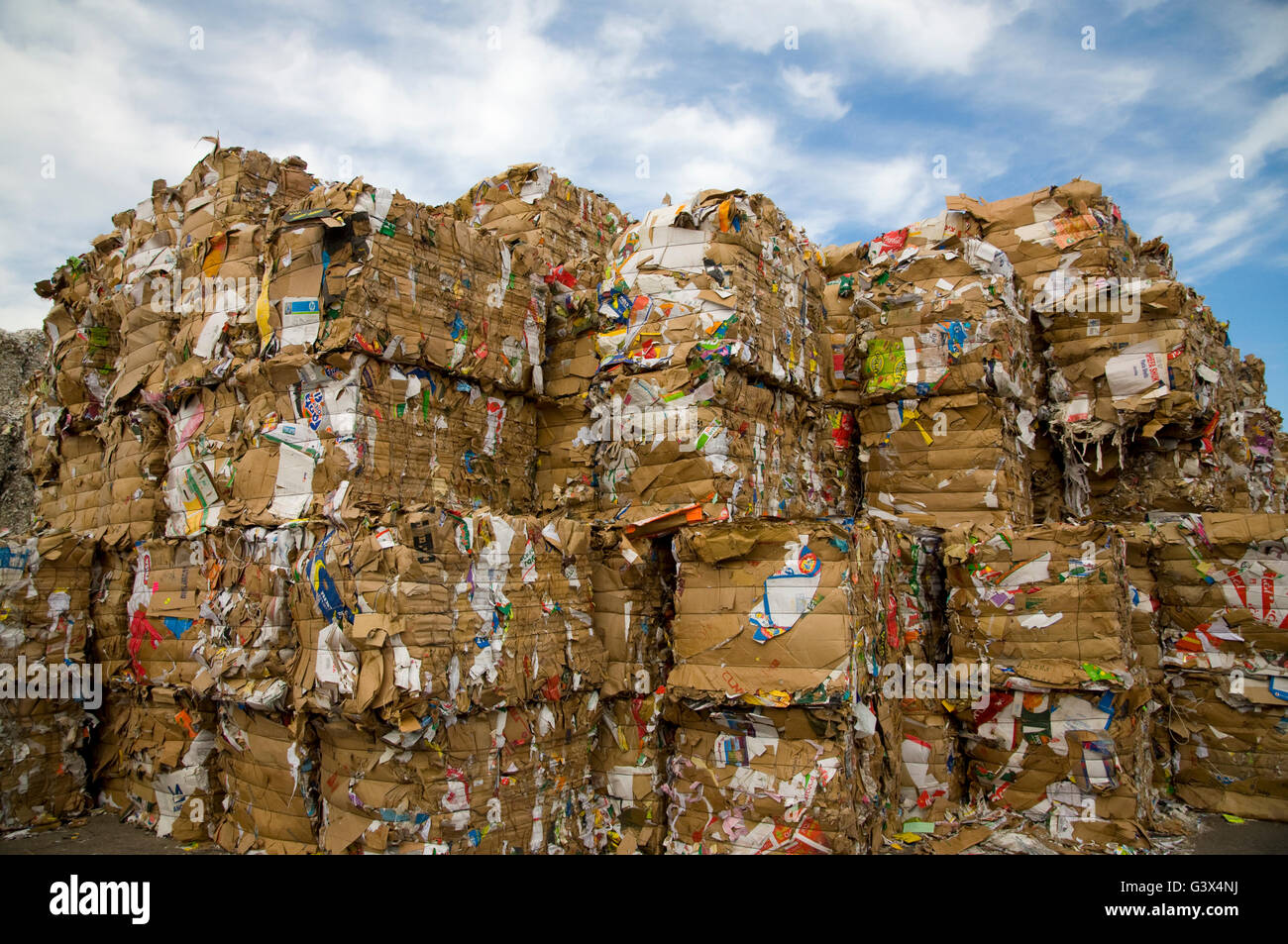 A stack of paper for recycling Stock Photo - Alamy