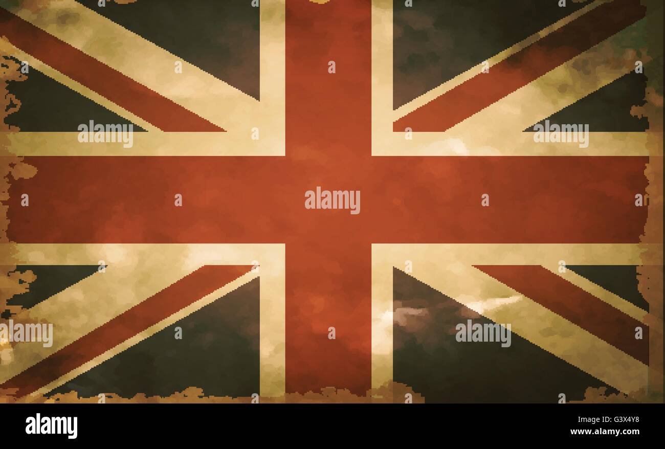 Flying union jack flag Stock Vector Images - Alamy