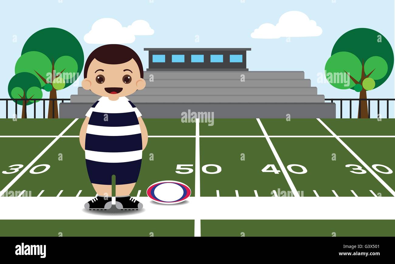 Rugby cartoon hi-res stock photography and images - Alamy