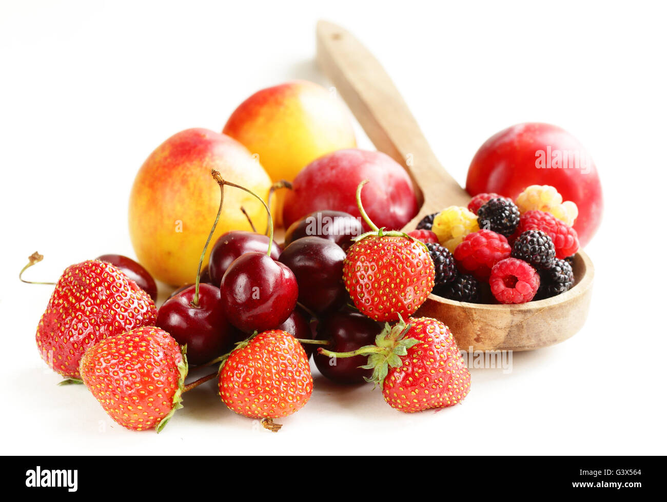 natural organic sweet fruit and berries Stock Photo - Alamy