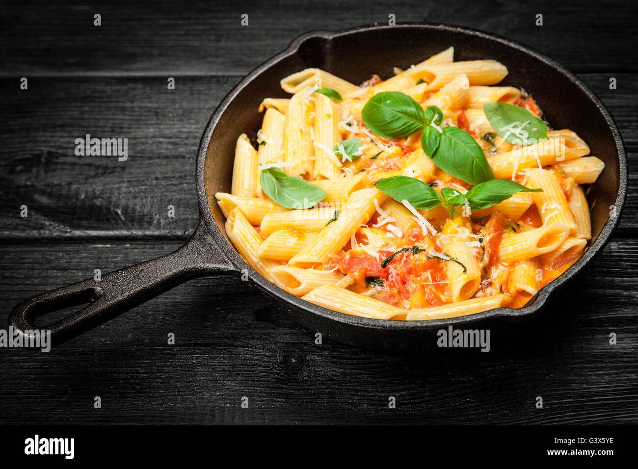 Traditional penne pasta Stock Photo - Alamy