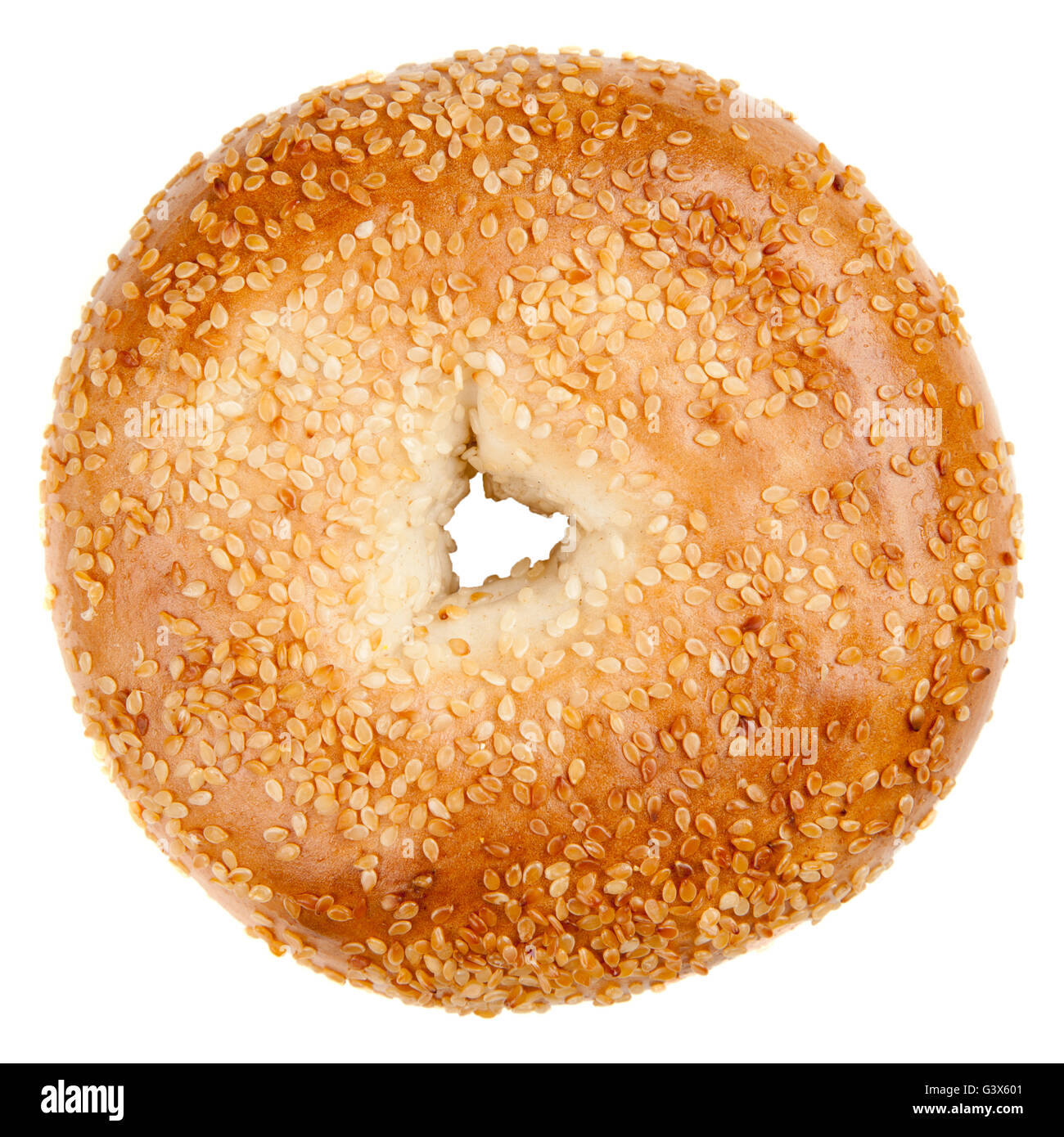 Bagels on white background Stock Photo - Alamy