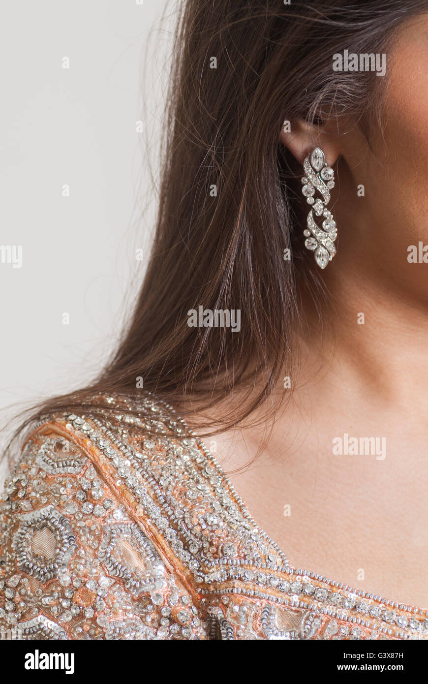 Close up of an Indian woman Stock Photo - Alamy