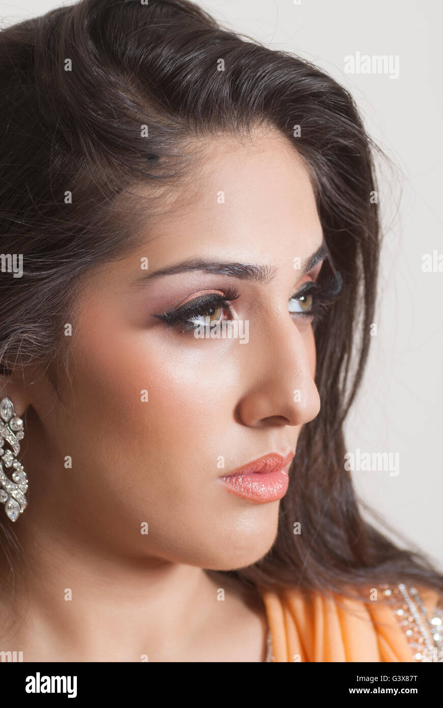 Close up of an Indian woman Stock Photo - Alamy
