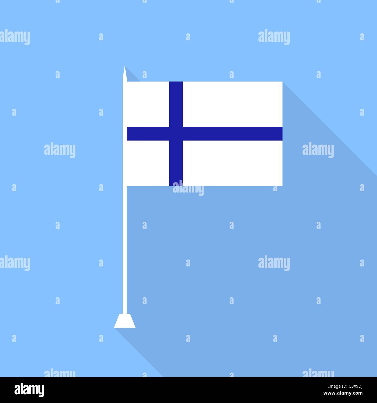 Flag of Finland. Vector illustration Stock Vector Image & Art - Alamy