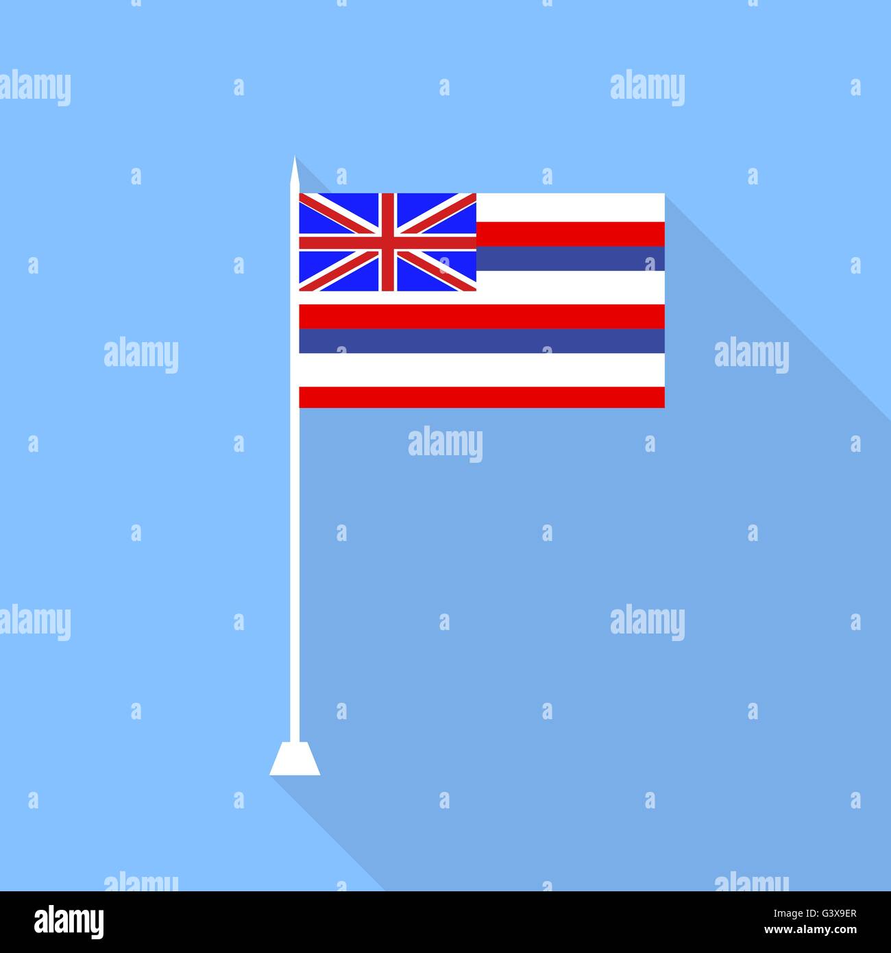 Hawaii flag Stock Vector Images - Alamy