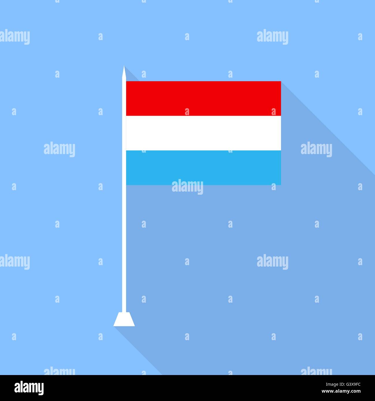 Flag of Luxembourg. Vector illustration Stock Vector Image & Art - Alamy