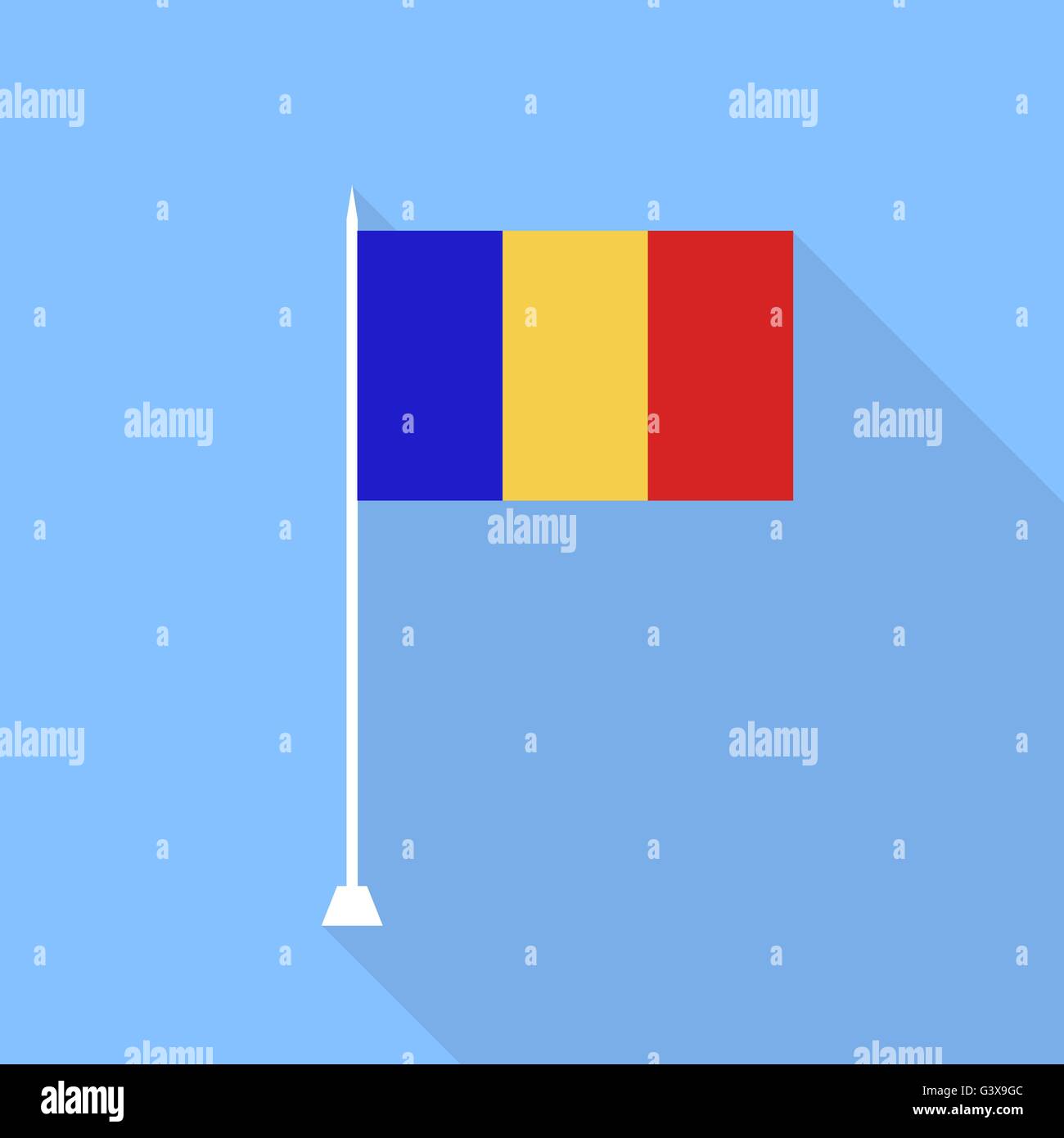 Romania flag Stock Vector Images - Alamy