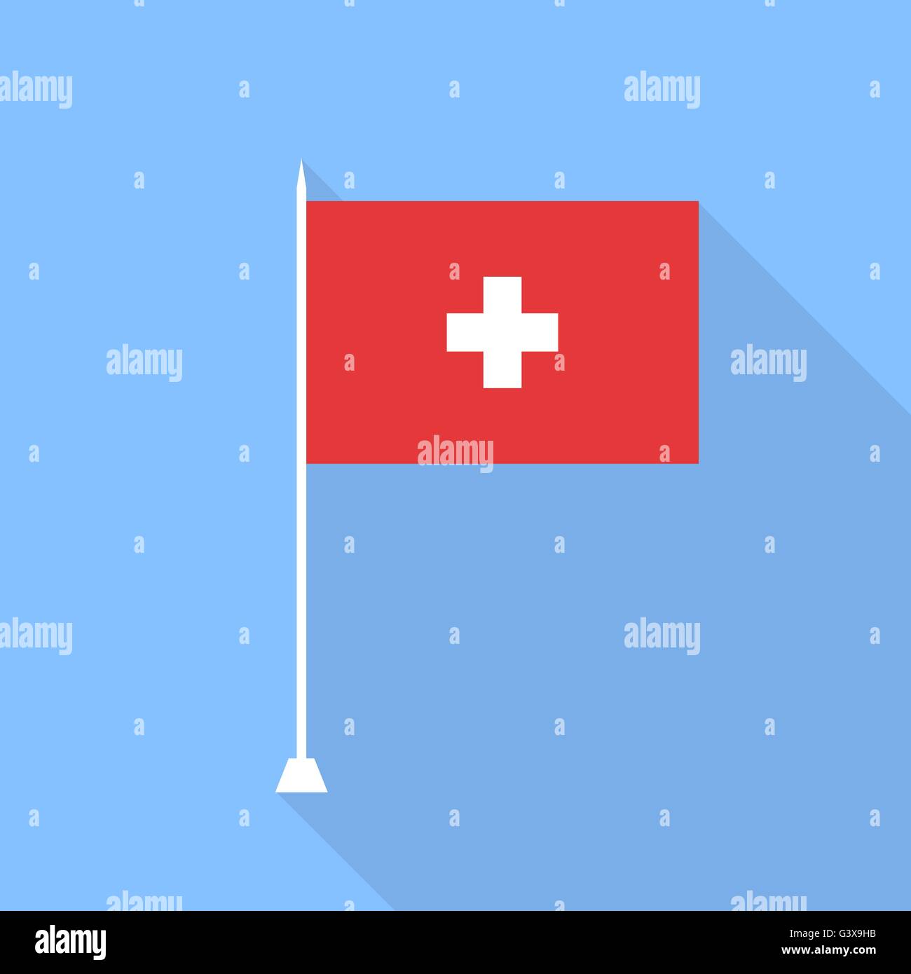 Flag of Switzerland. Vector illustration Stock Vector Image & Art - Alamy