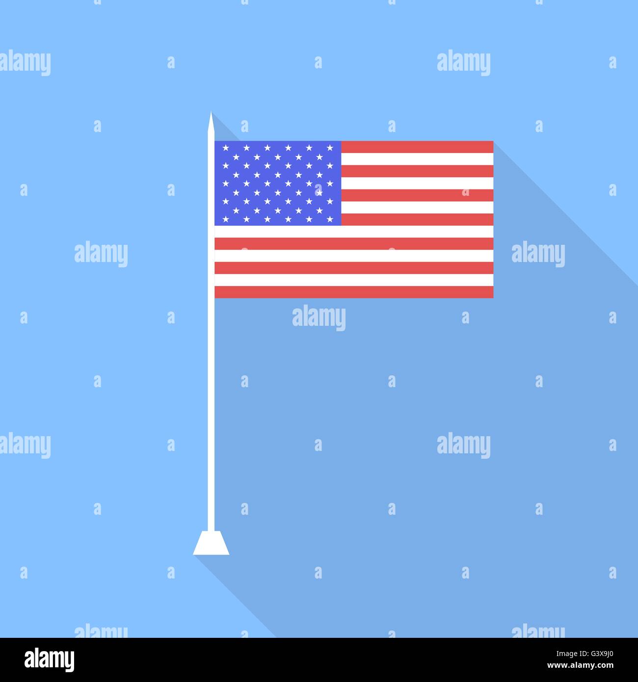 Flag of us vector vectors hi-res stock photography and images - Alamy