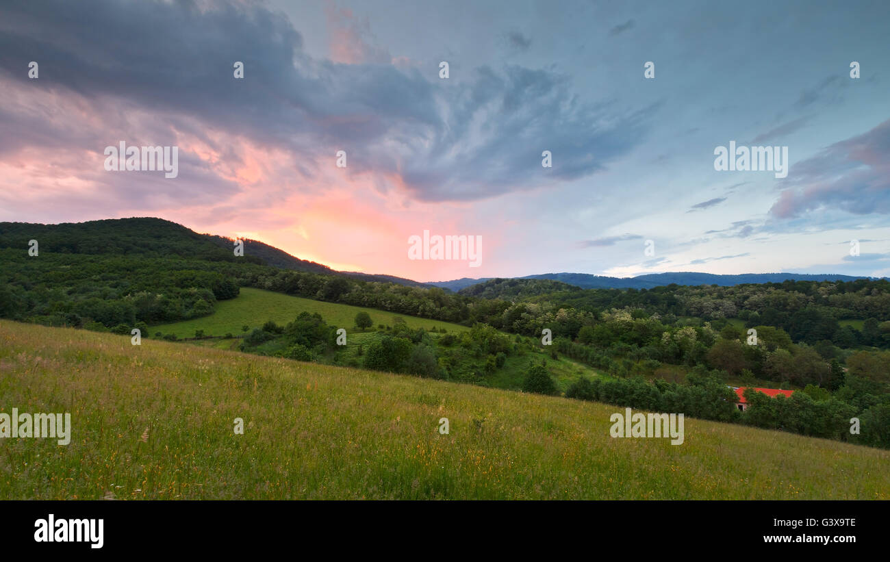 Rural landscape in Poltar region, central Slovakia Stock Photo - Alamy