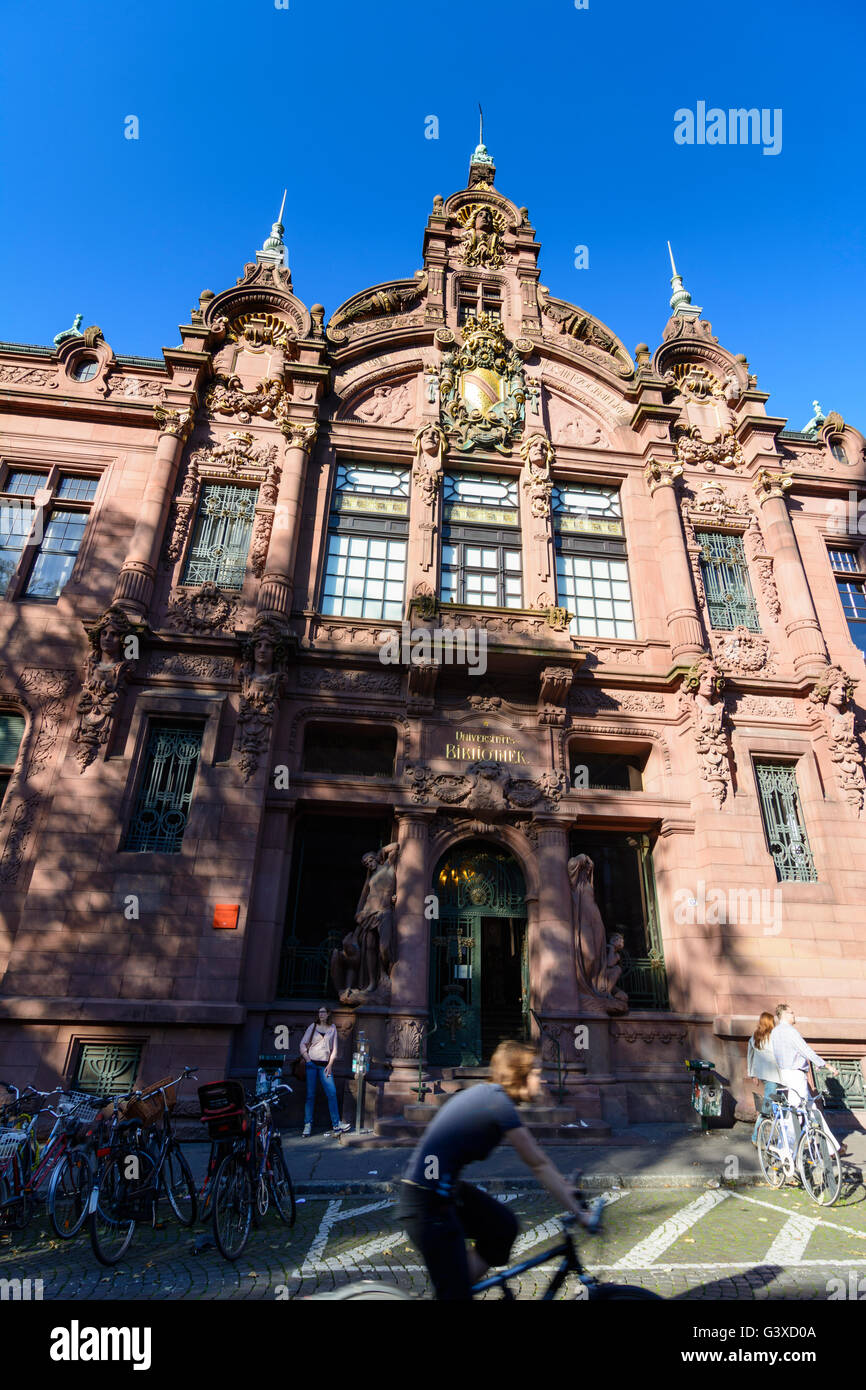 University library, Germany, Baden-Württemberg, Kurpfalz, Heidelberg ...