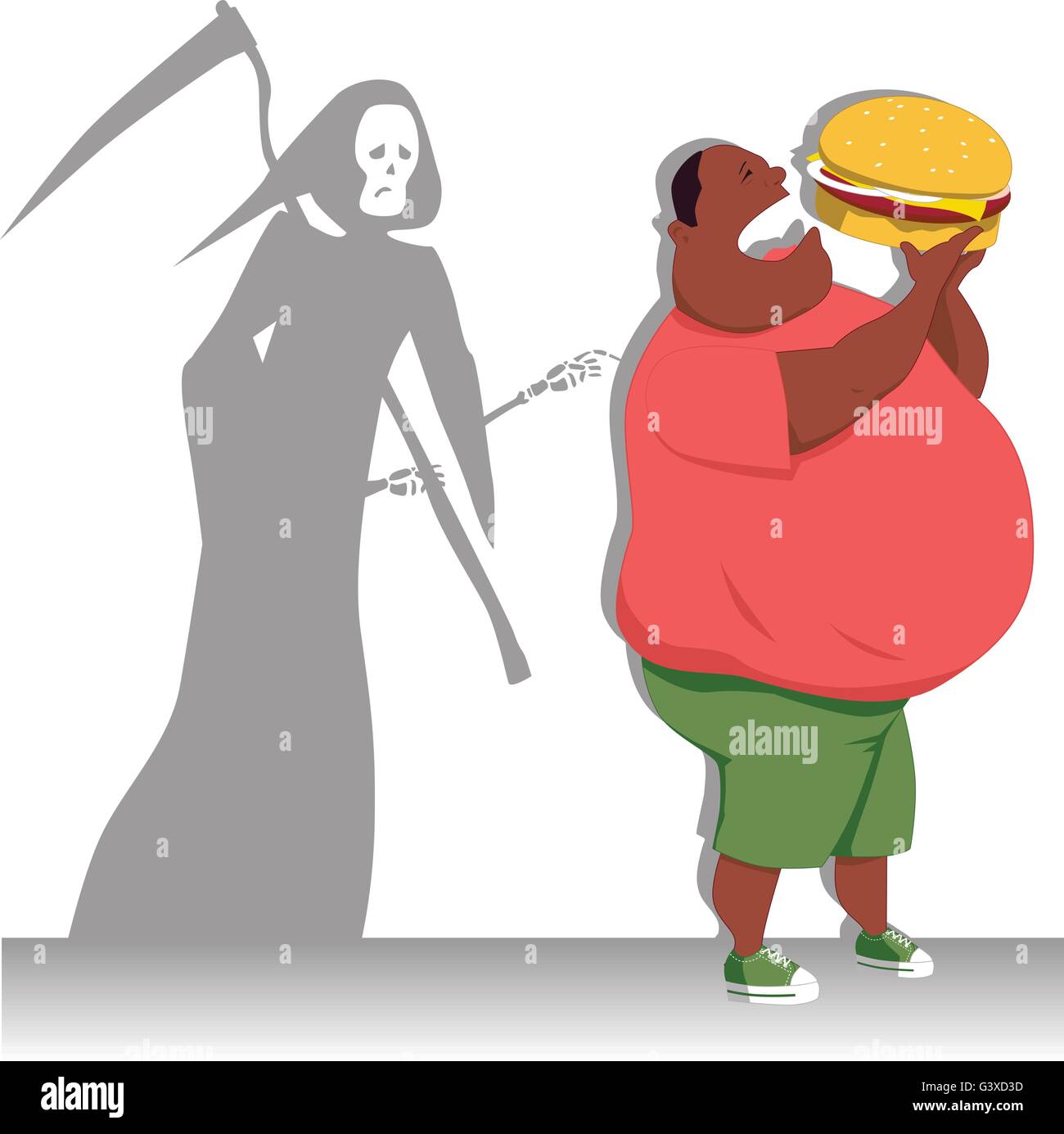 Danger of overeating Stock Vector Image & Art - Alamy