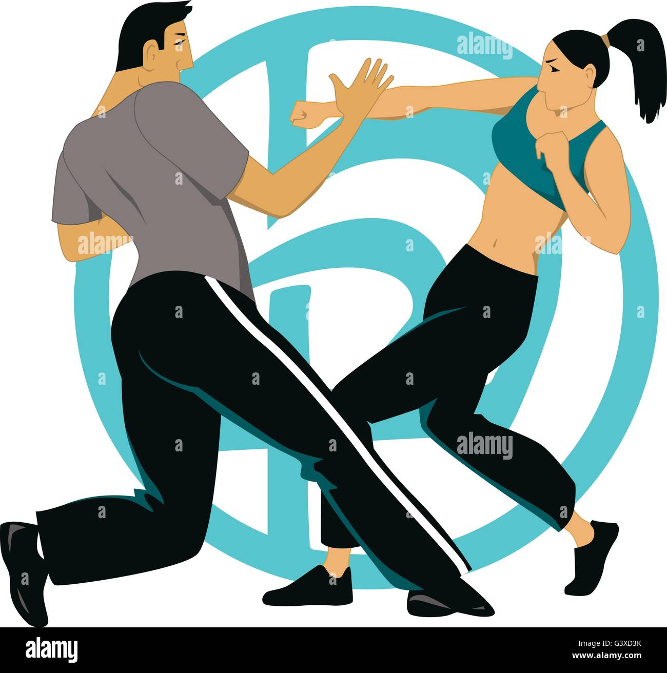 Sparring Vector Vectors High Resolution Stock Photography and Images ...
