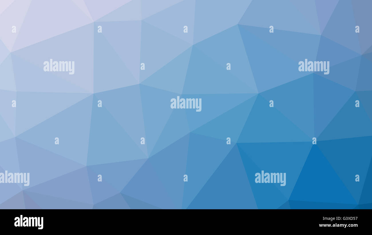Abstract blue gradient lowploly of many triangles background for use in ...