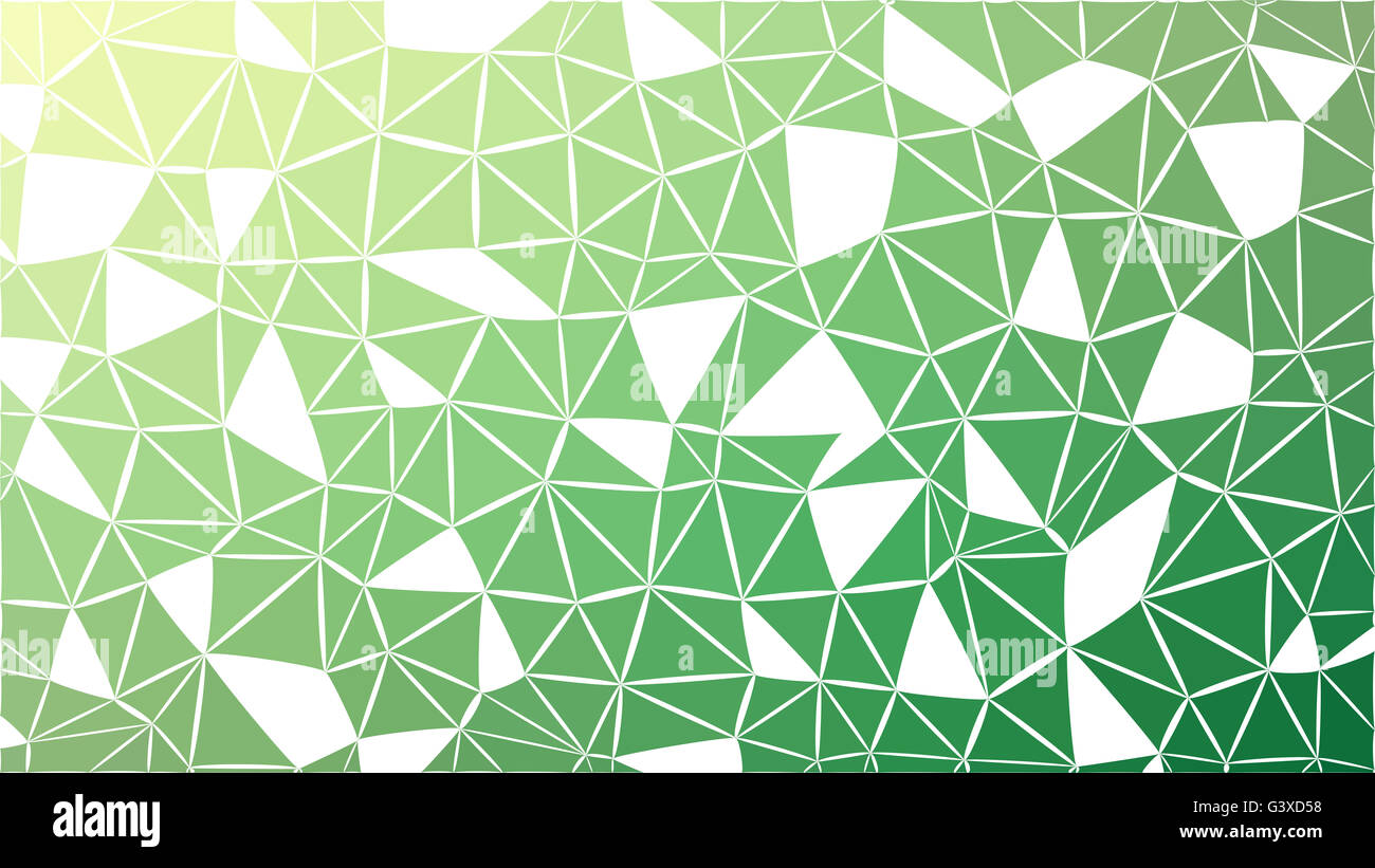 Abstract green gradient lowploly of many triangles background for use ...