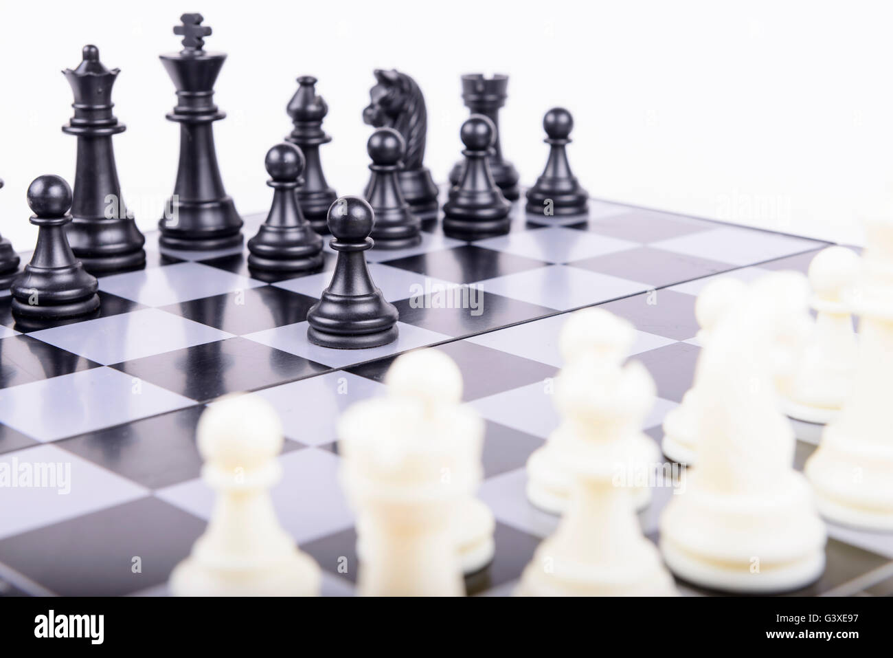 Chess isolated on white background Stock Photo - Alamy