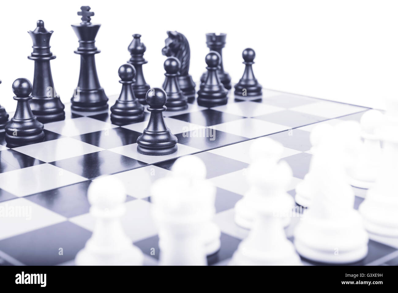Chess isolated on white background Stock Photo - Alamy