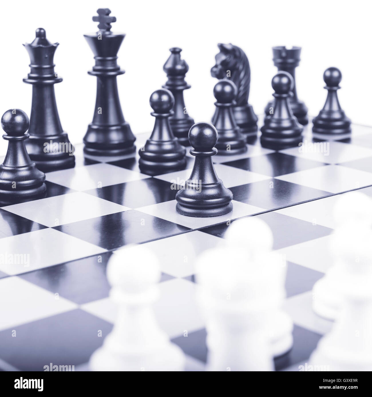 Chess isolated on white background Stock Photo - Alamy