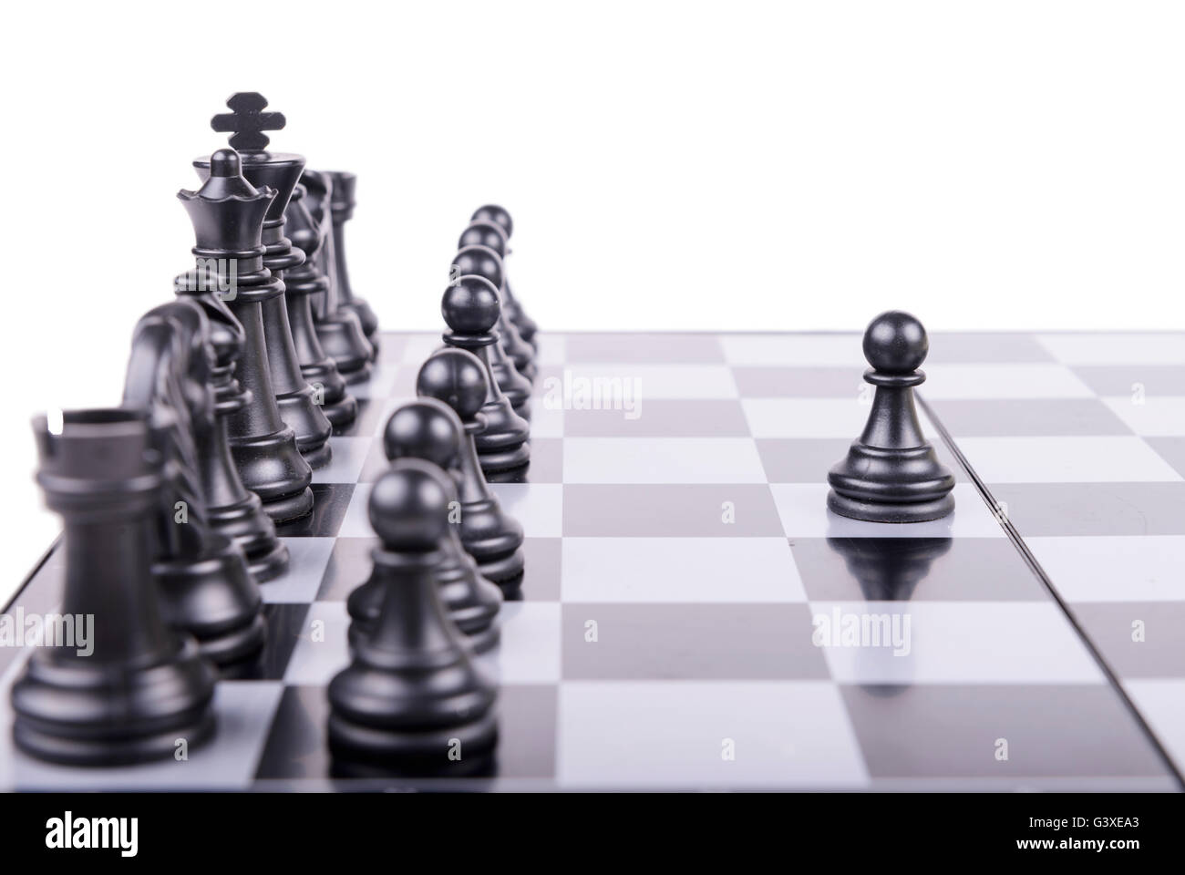 chess on a white background Stock Photo - Alamy