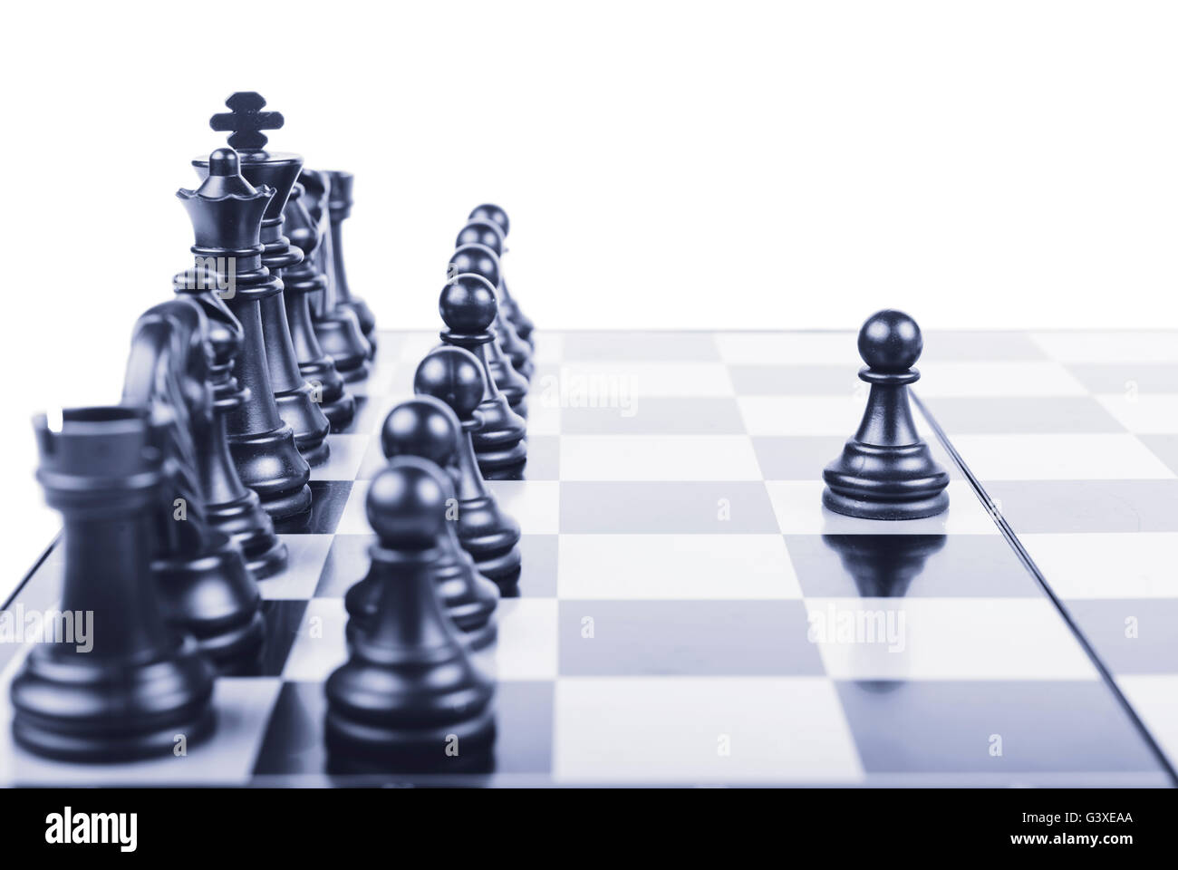 chess on a white background Stock Photo - Alamy