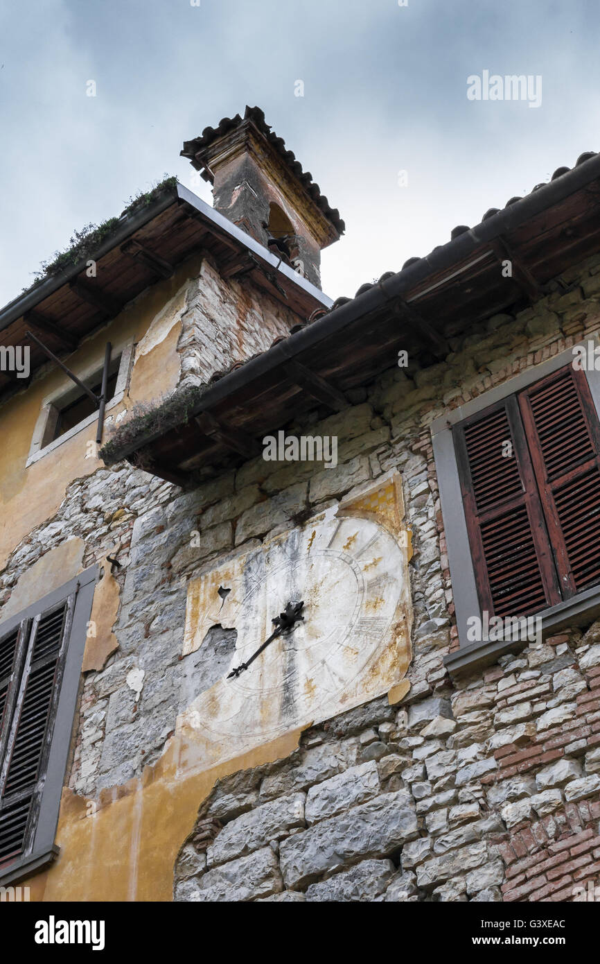 Wooden façade clock tower hi-res stock photography and images - Alamy