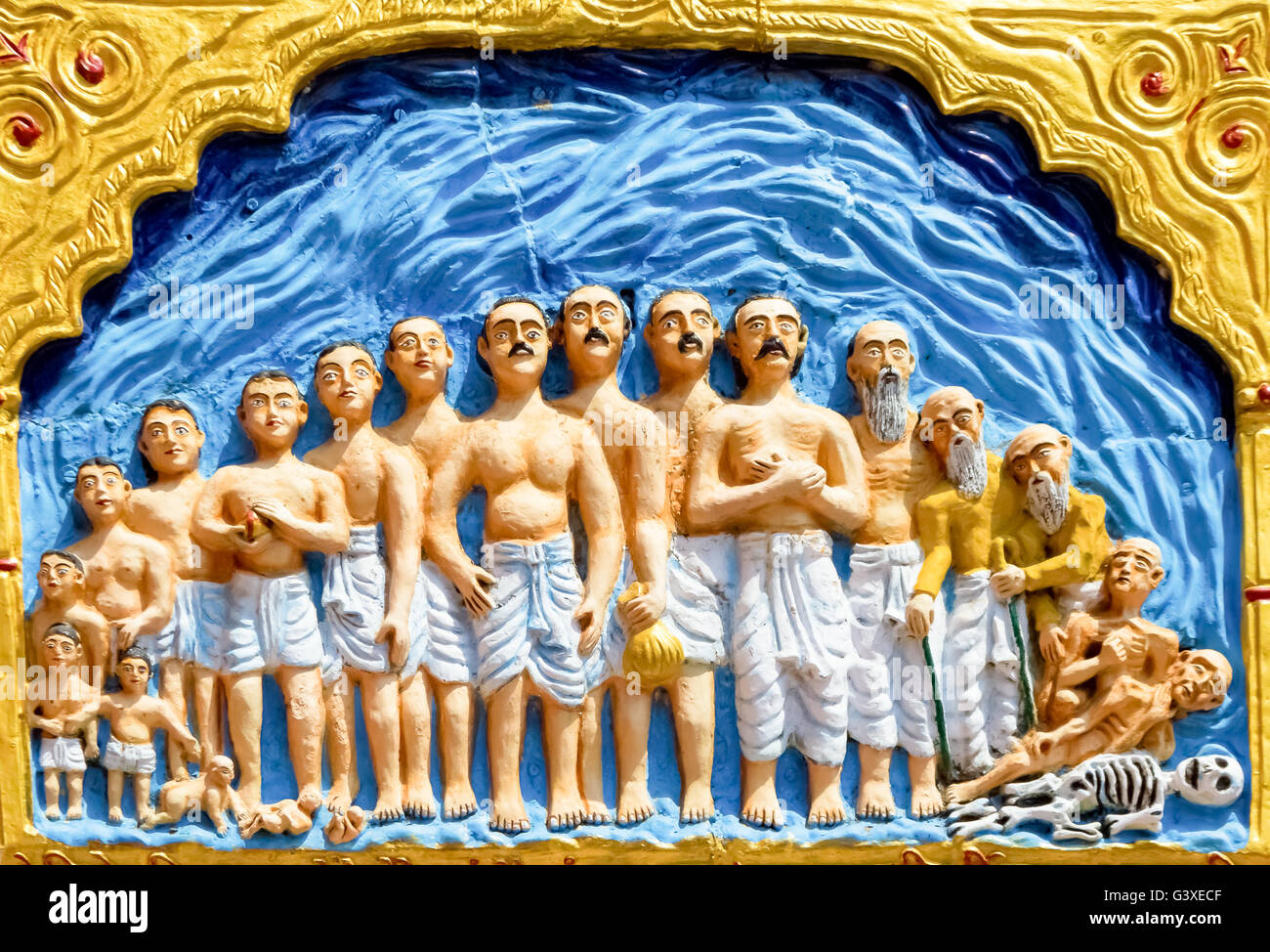 A real and well explained chart of different stages of Human ...