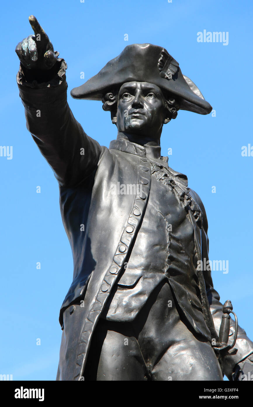 The statue of the Rochambeau marshal in Vendôme (France Stock Photo - Alamy