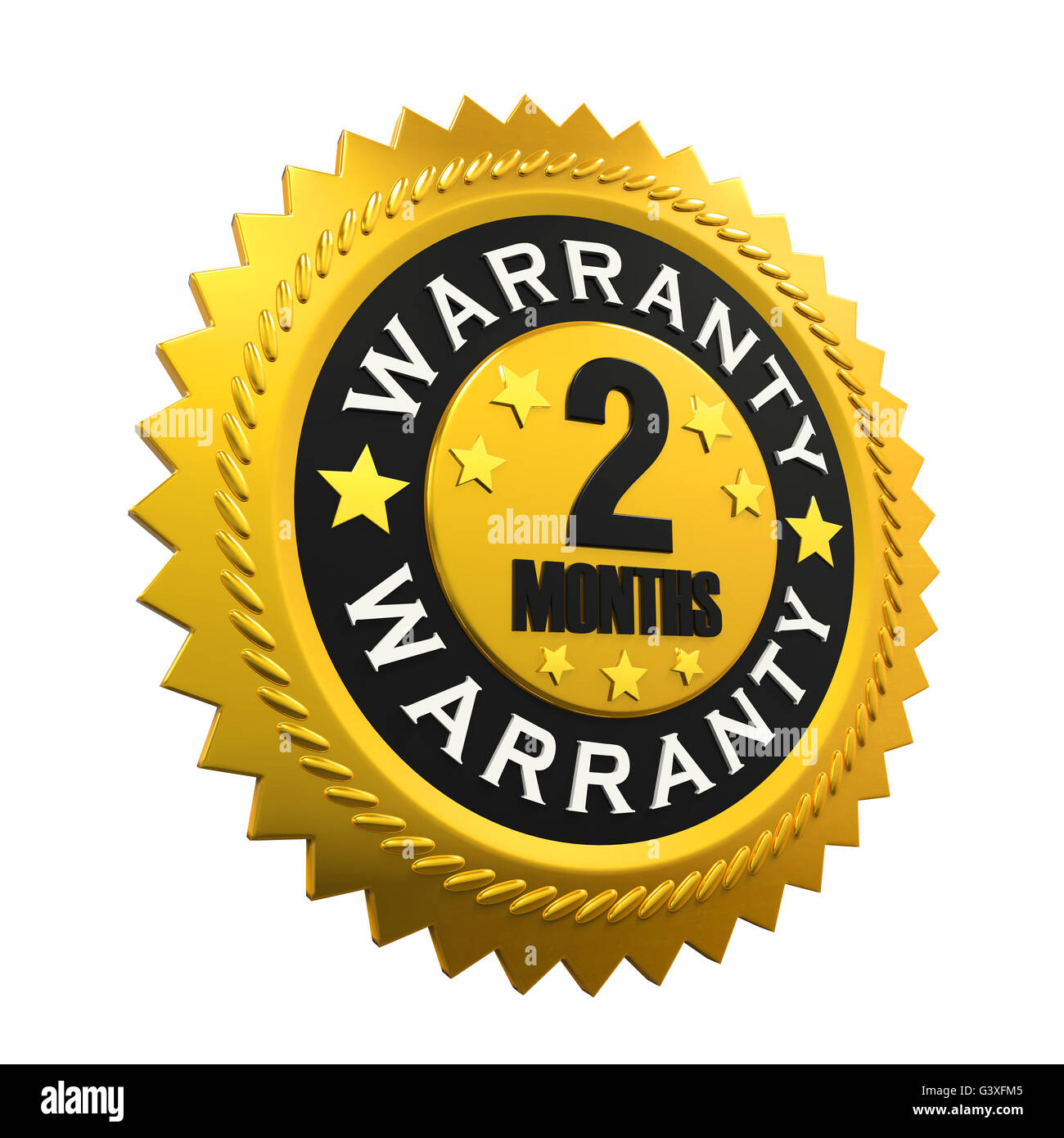 2 Months Warranty Sign Stock Photo - Alamy