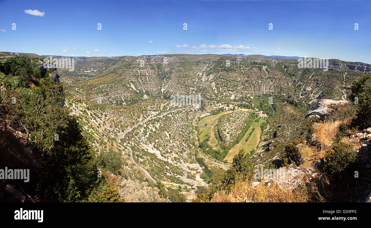 Gorges de la Vis from the southern belvedere at the Cirque de ...