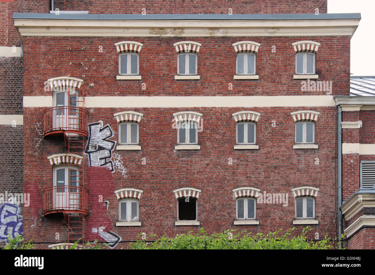 The lateral facade of the Sébastopol theater in Lille (France Stock ...