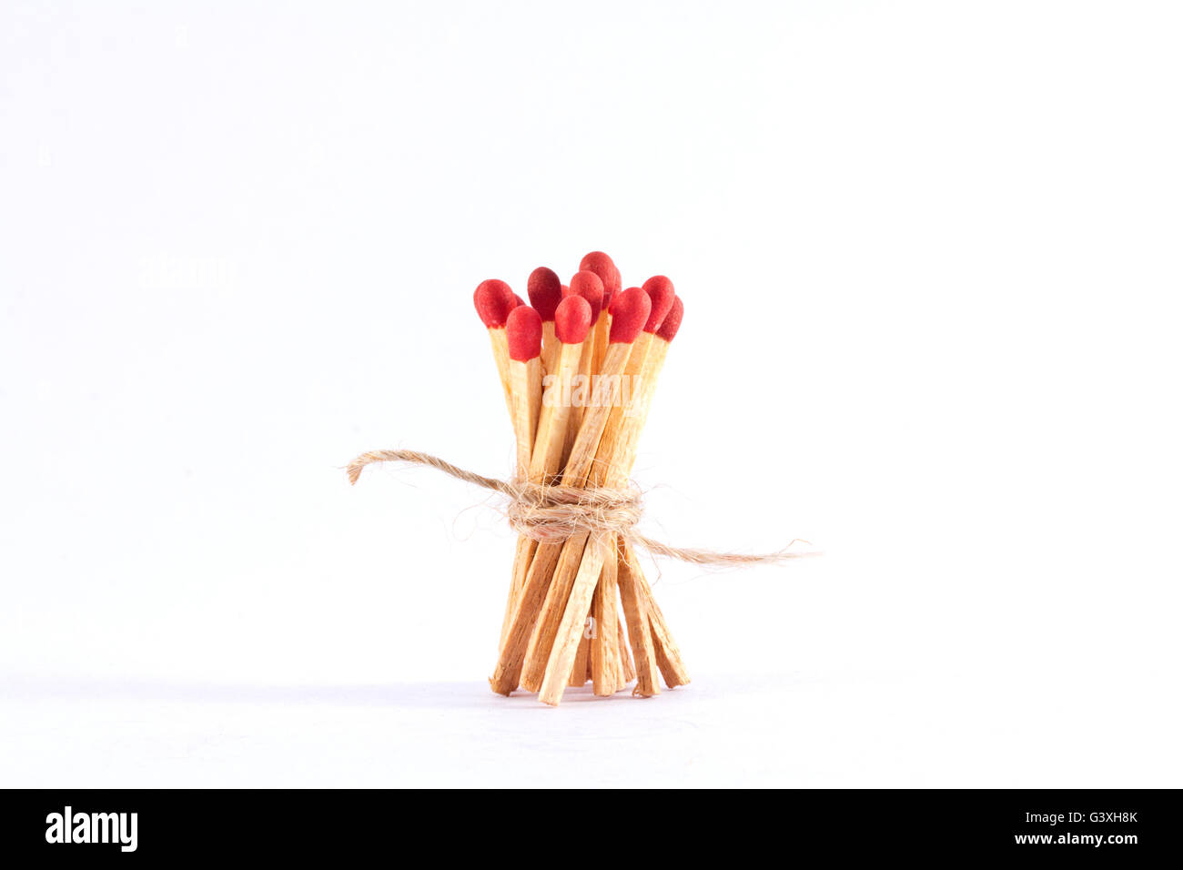 matches on white background Stock Photo - Alamy